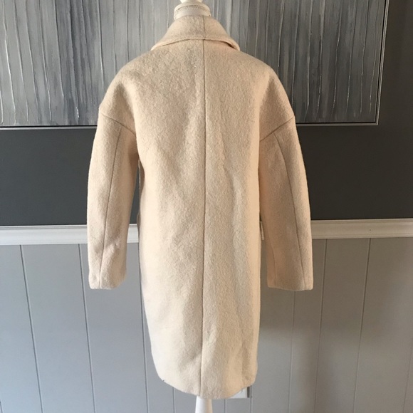Express | Jackets & Coats | New Express Wool Cocoon Ivory Coat | Poshmark